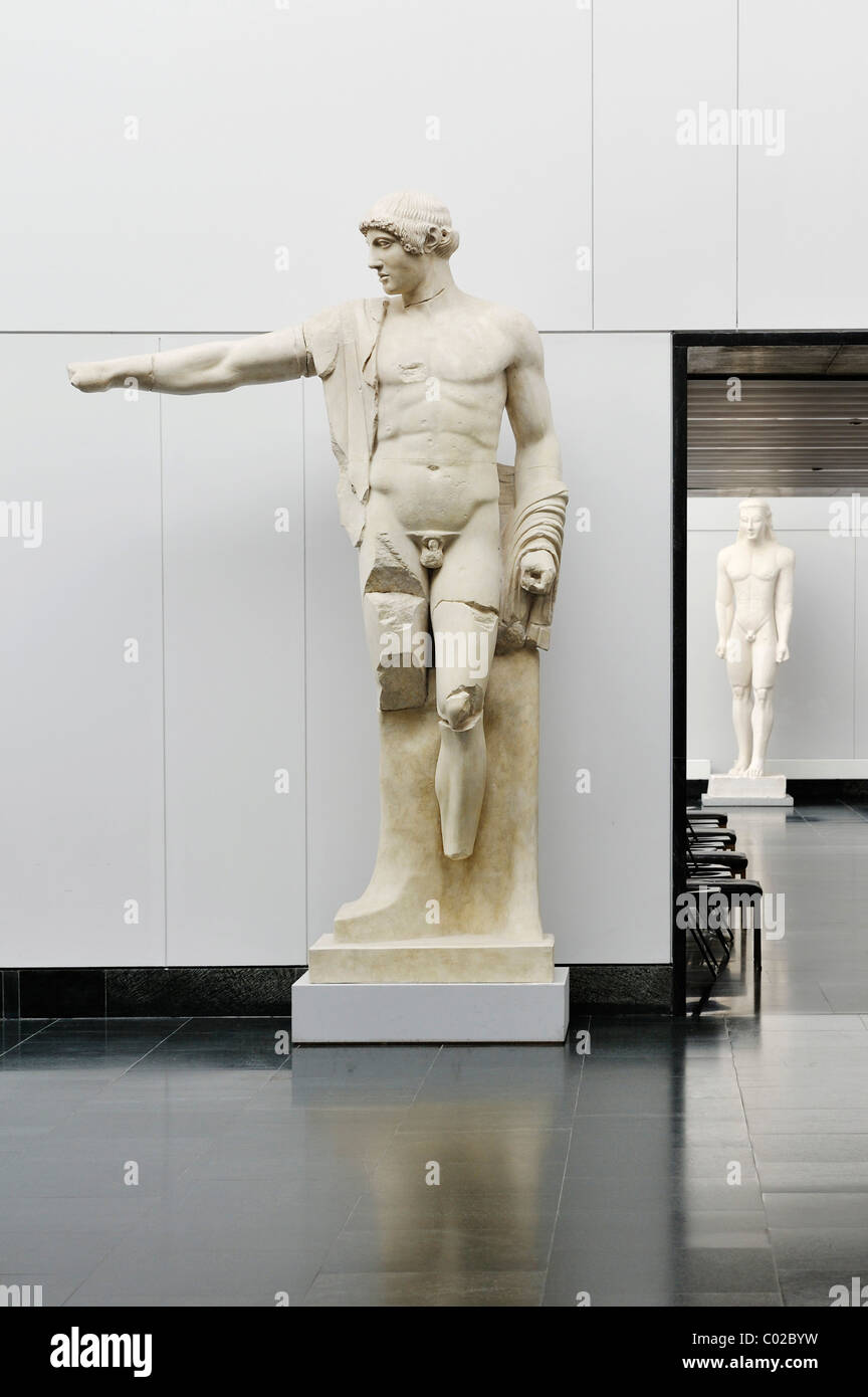 Casting, statue of the god Apollo, original in Olympia, around 460 B.C ...