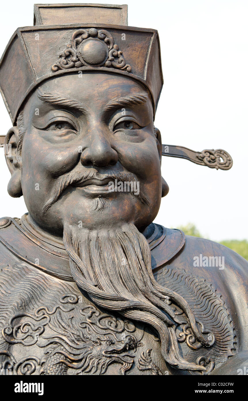 Stone temple figure Stock Photo - Alamy