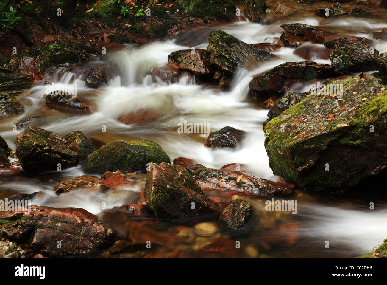 Stream running over rocks in Scotland Stock Photo - Alamy