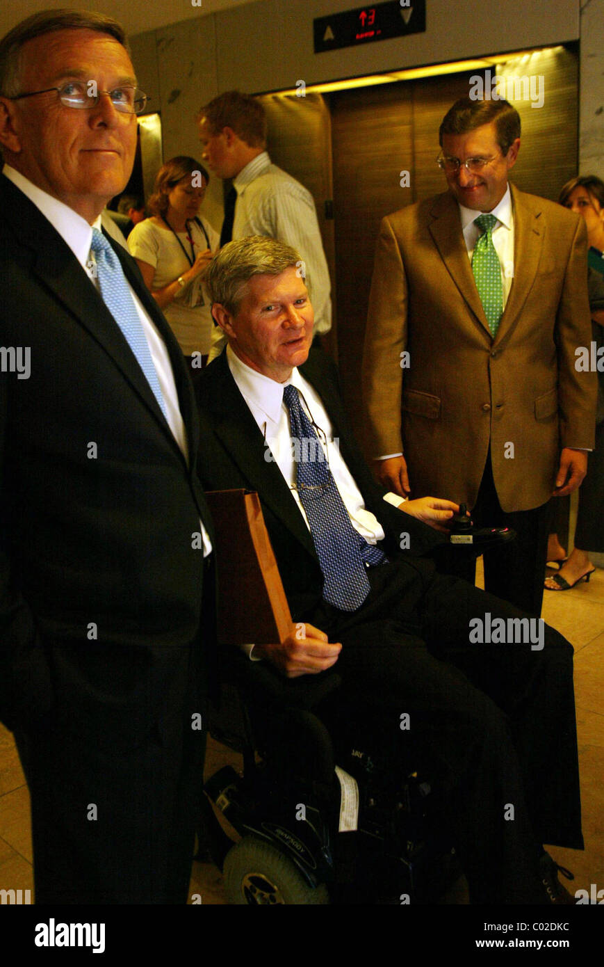 South Dakota Democrat Senator Tim Johnson returned to the Capital for ...