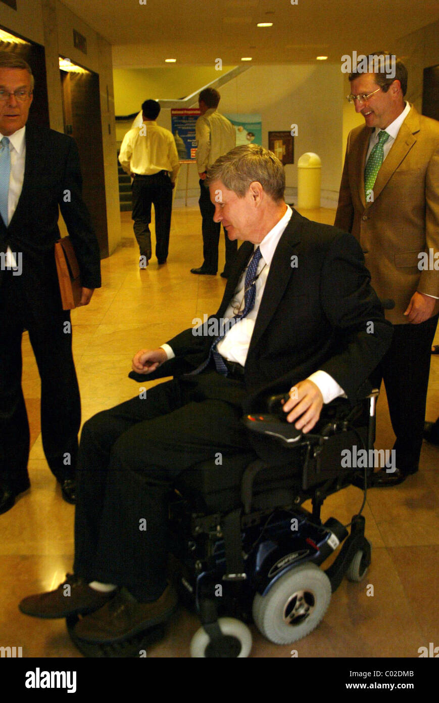 South Dakota Democrat Senator Tim Johnson returned to the Capital for ...