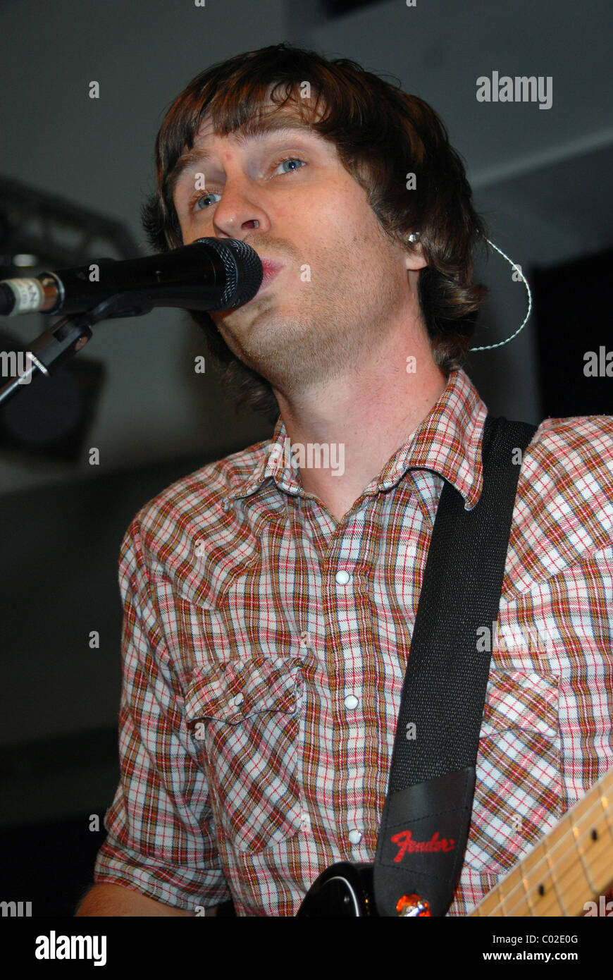 Carey Willets of Athlete performing live at Oxford Street HMV music ...