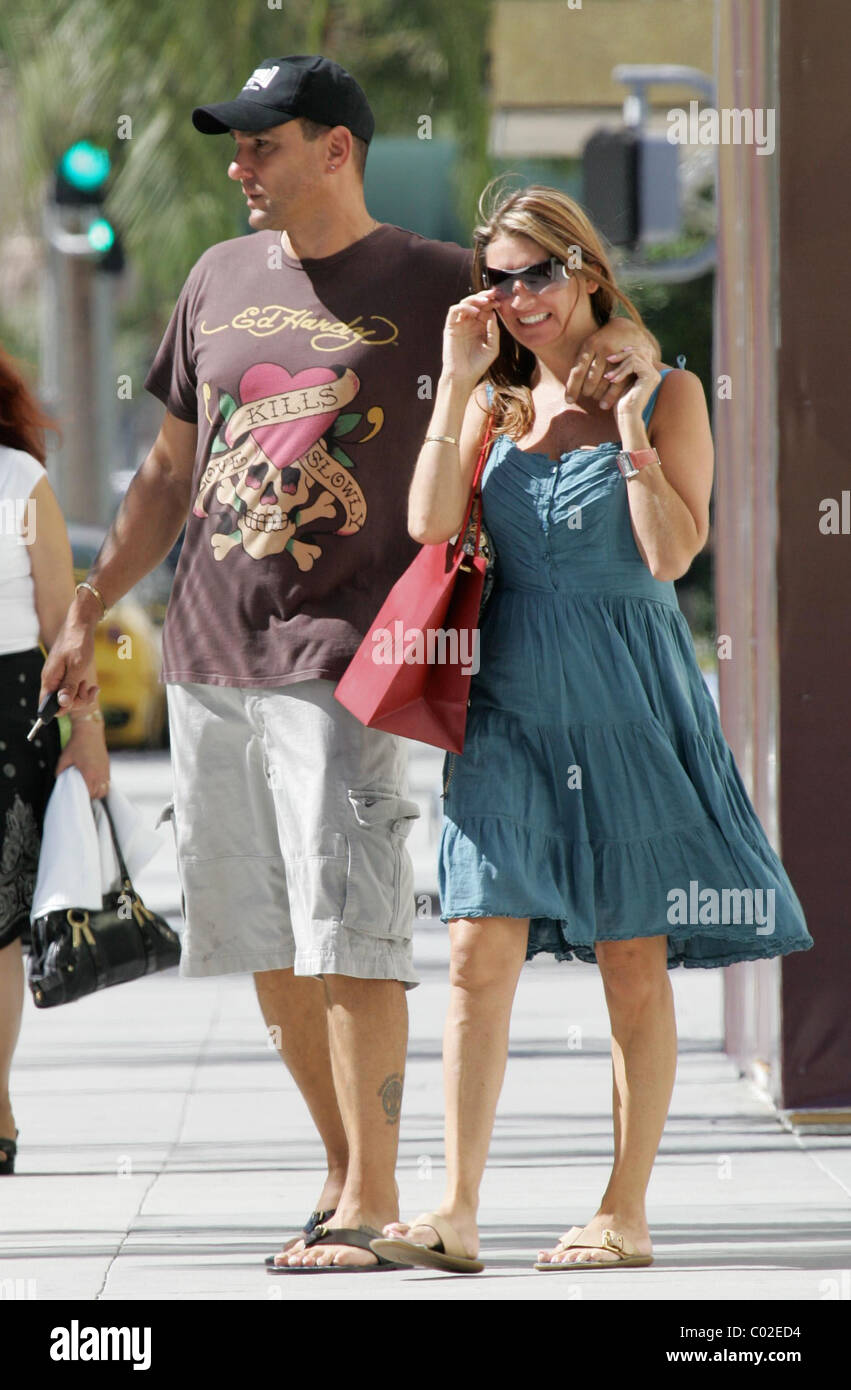 Vinnie Jones wearing his Hollywood FC baseball cap spends time with ...