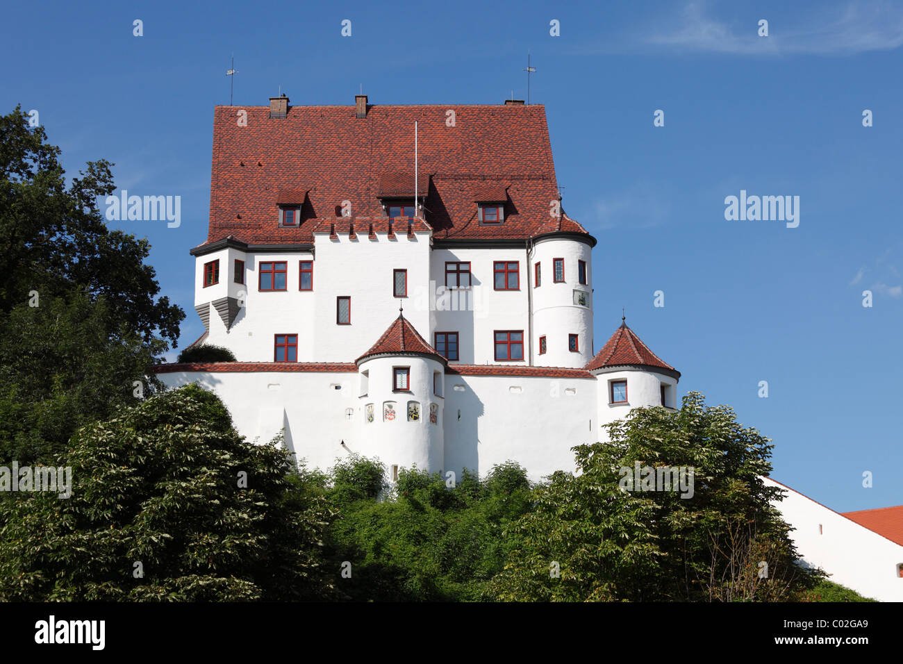 Schloss Leipheim castle, Donauried region, Swabia, Bavaria, Germany ...