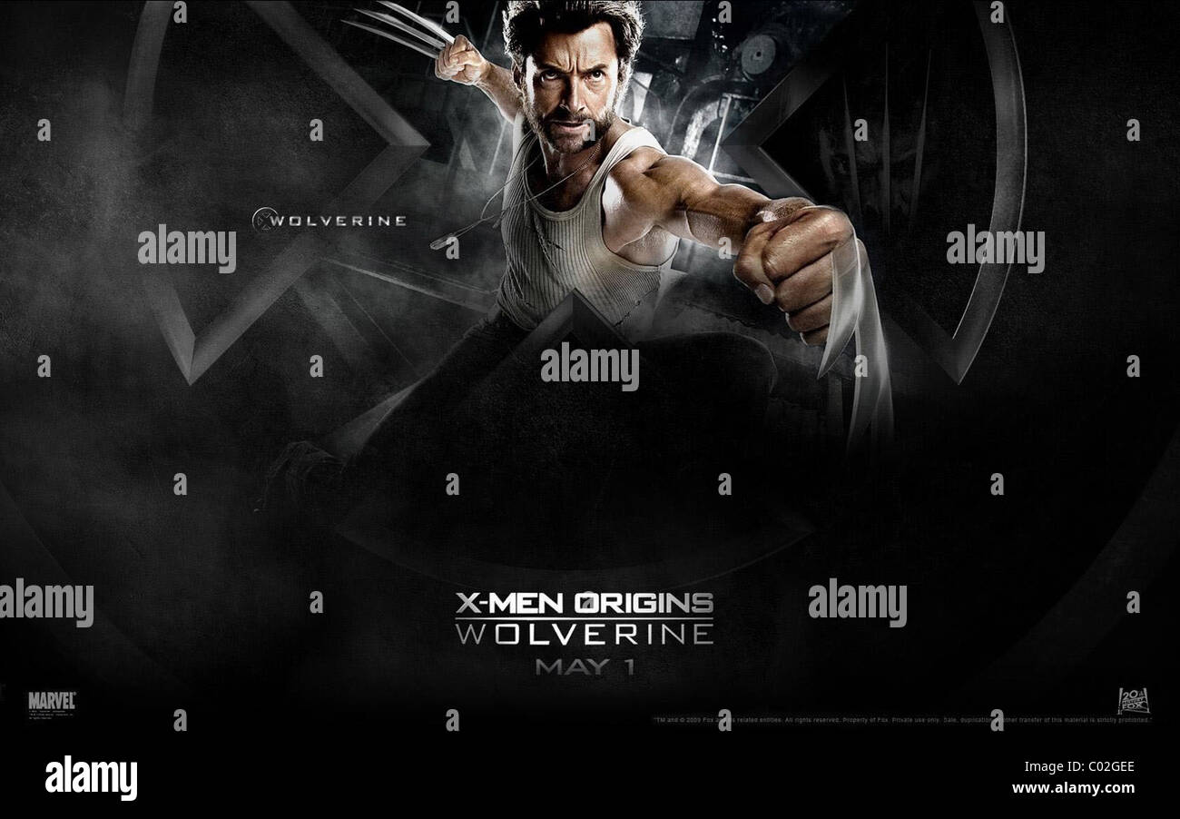 Hugh Jackman Wolverine Poster High Resolution Stock Photography and ...