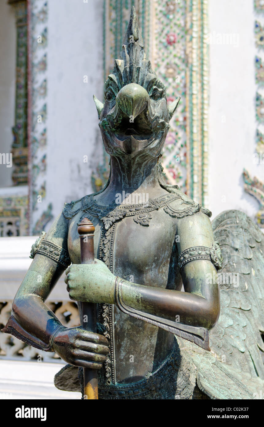 ornate temple figures Bangkok Thailand Stock Photo - Alamy