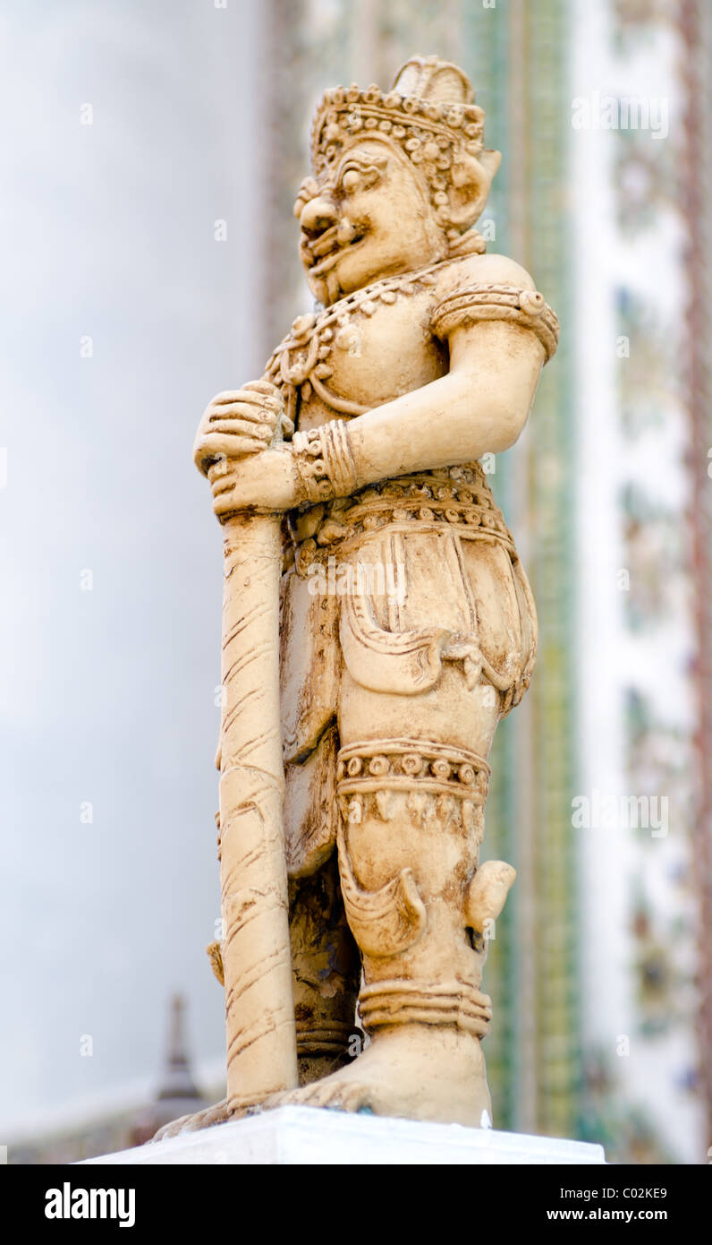 ornate temple figures Bangkok Thailand Stock Photo - Alamy