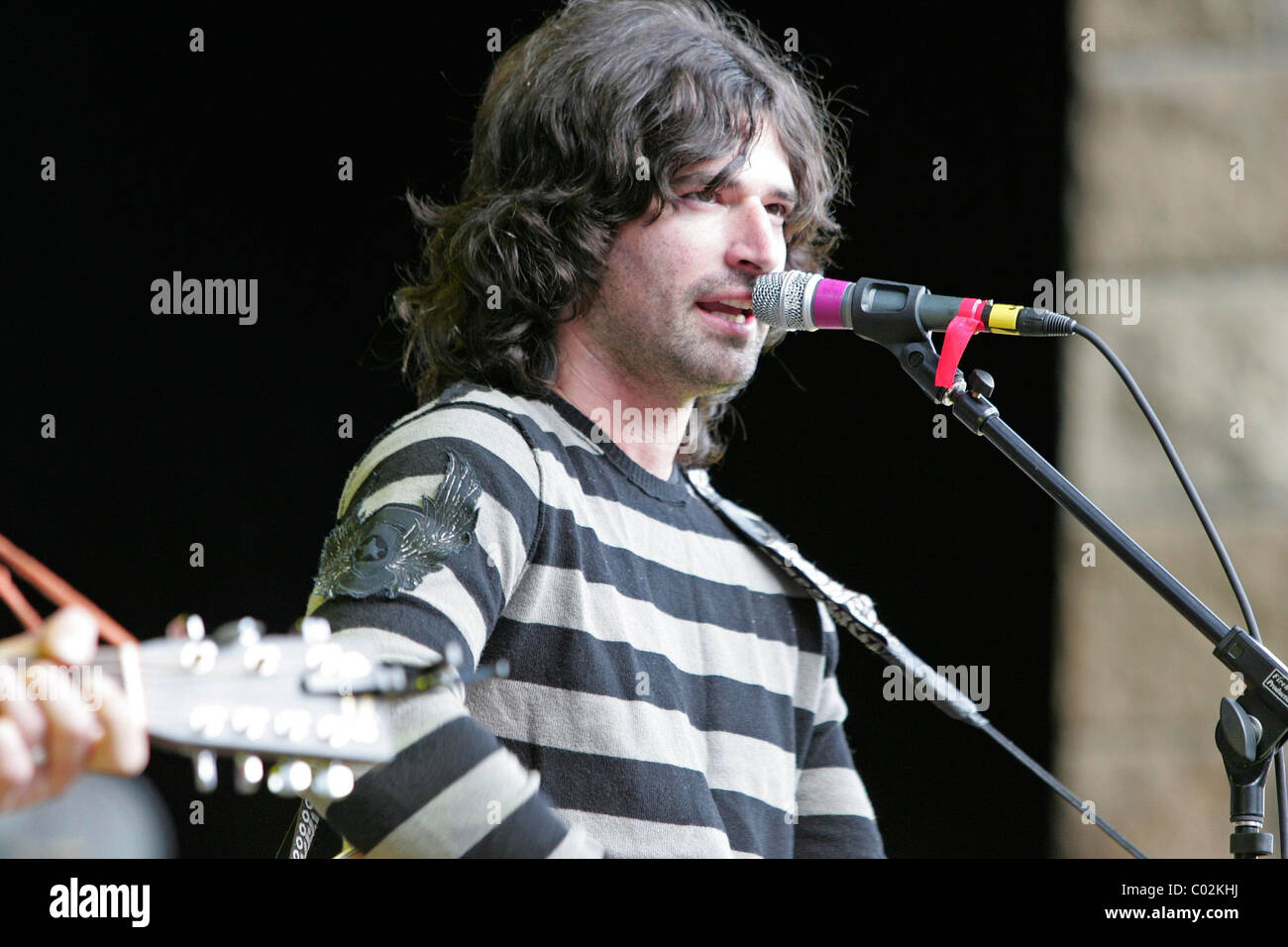 Pete Yorn and band supporting Crowded House performing at Santa Barbara ...