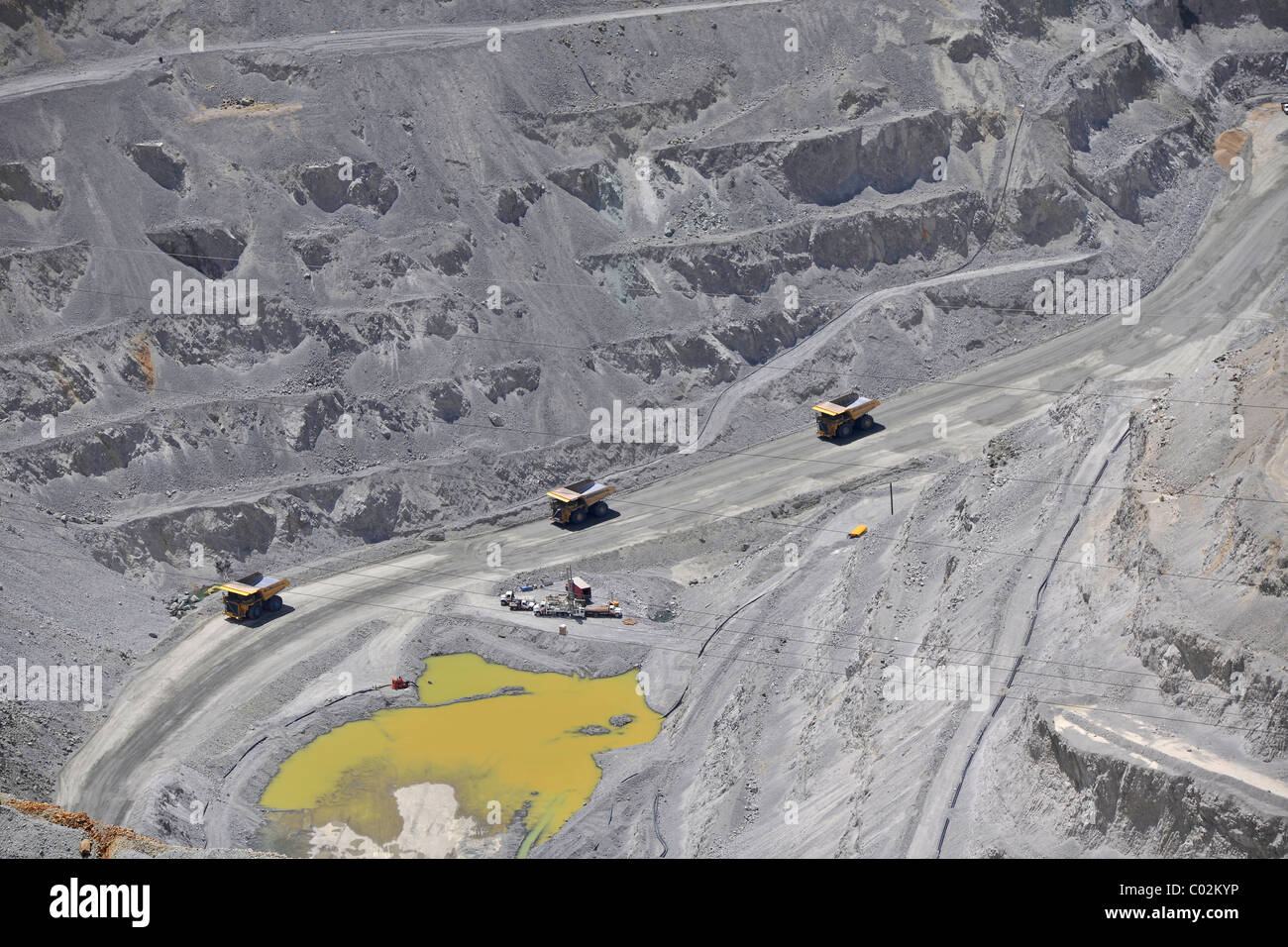 Special trucks, Bingham Canyon Mine or Kennecott Copper Mine, largest ...