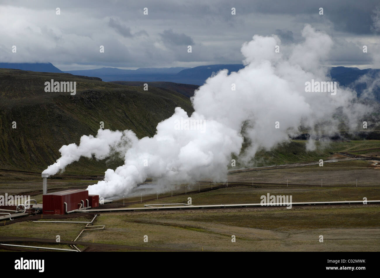Krafla Geothermal Power Plant, Iceland, Europe Stock Photo - Alamy