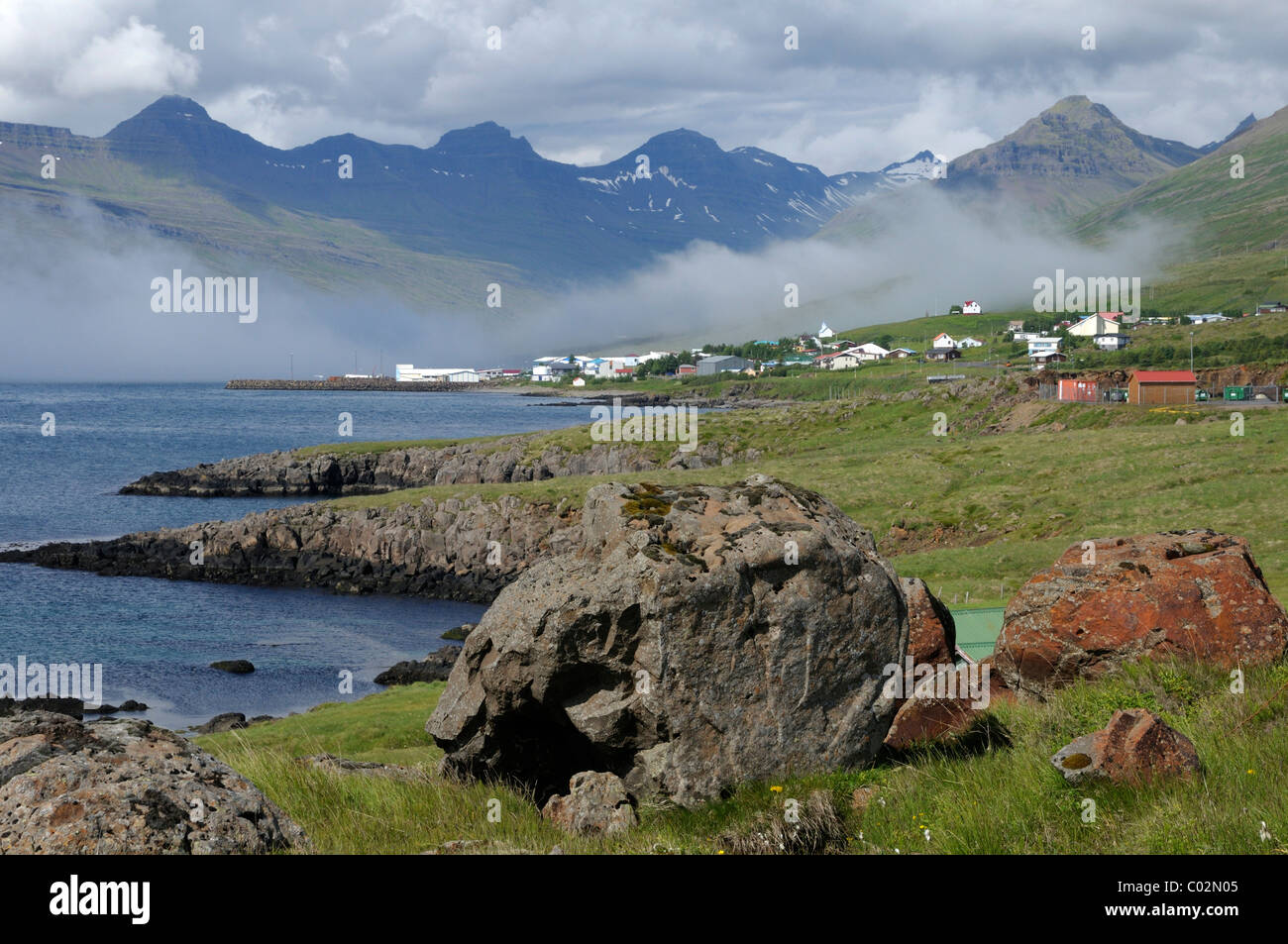 Landscape with the Eastern Fjords, Iceland, Europe Stock Photo - Alamy