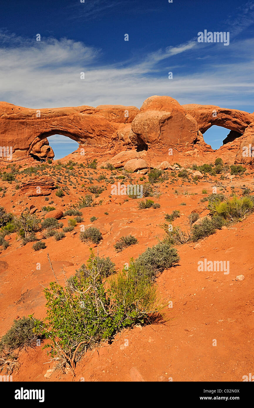 Utah double arch hi-res stock photography and images - Alamy