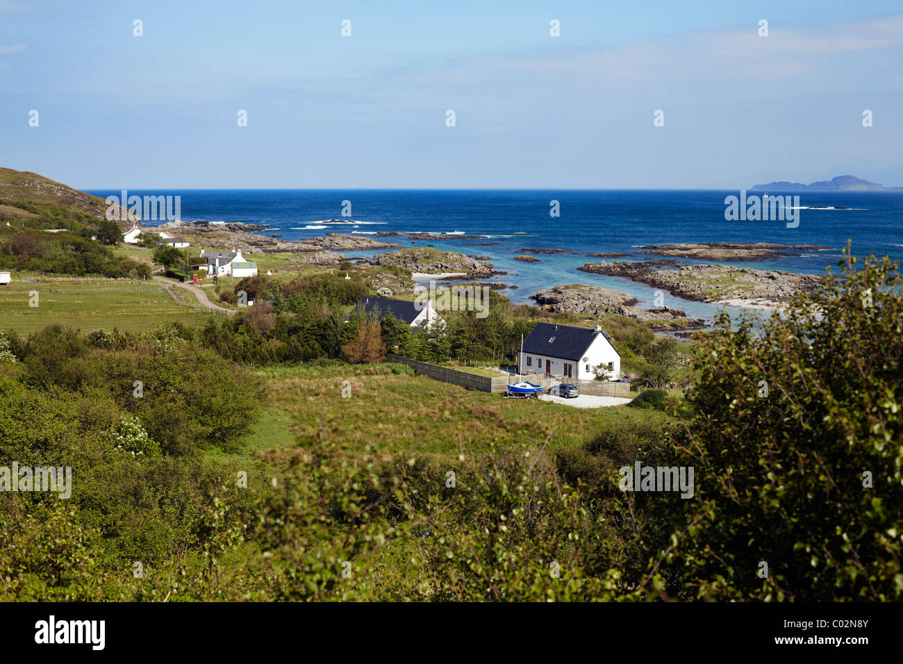 Across Sanna Bay from Portuairk. Ardnamurchan Peninsula Stock Photo - Alamy