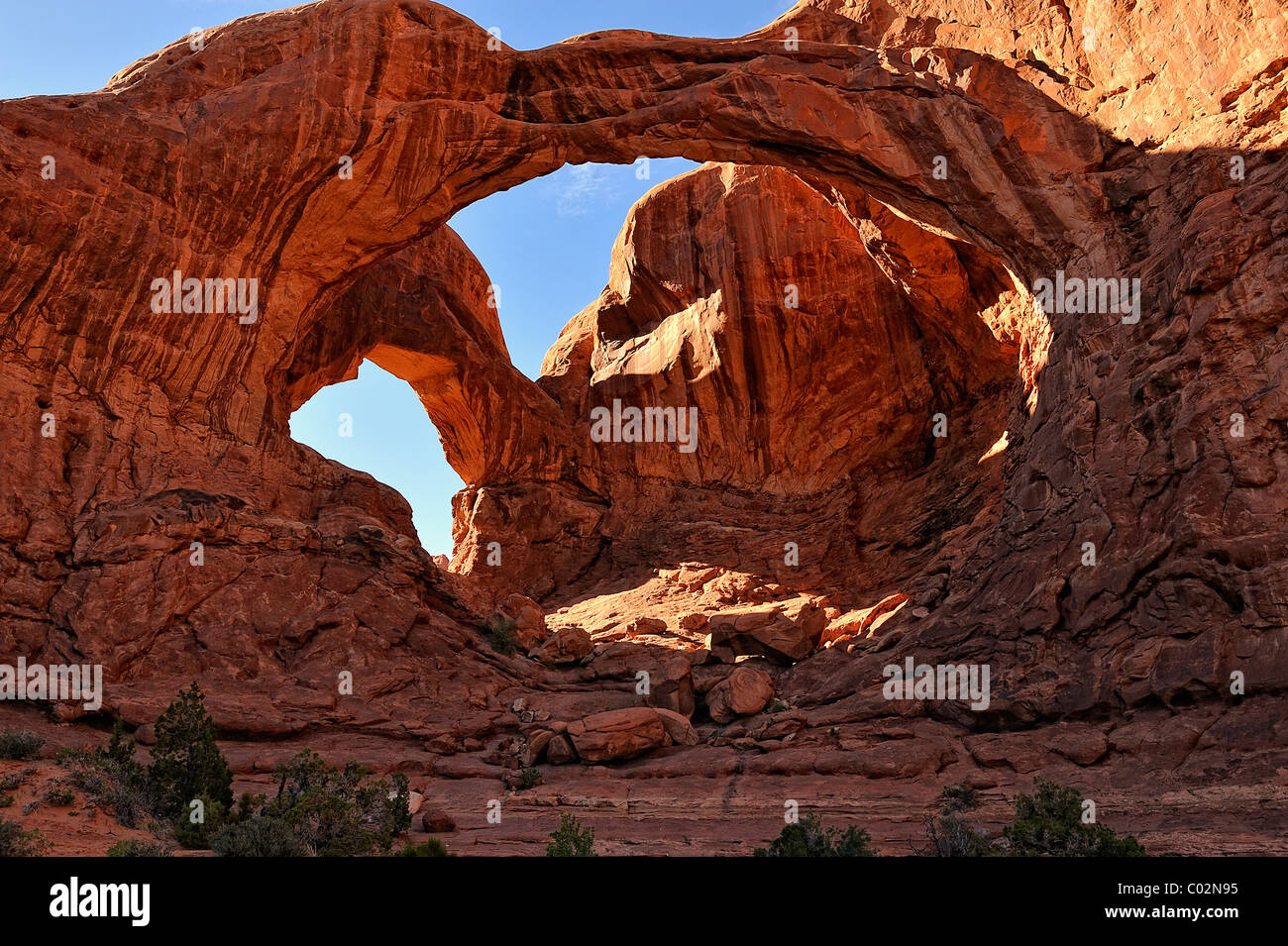 Twin arch arches national park hi-res stock photography and images - Alamy