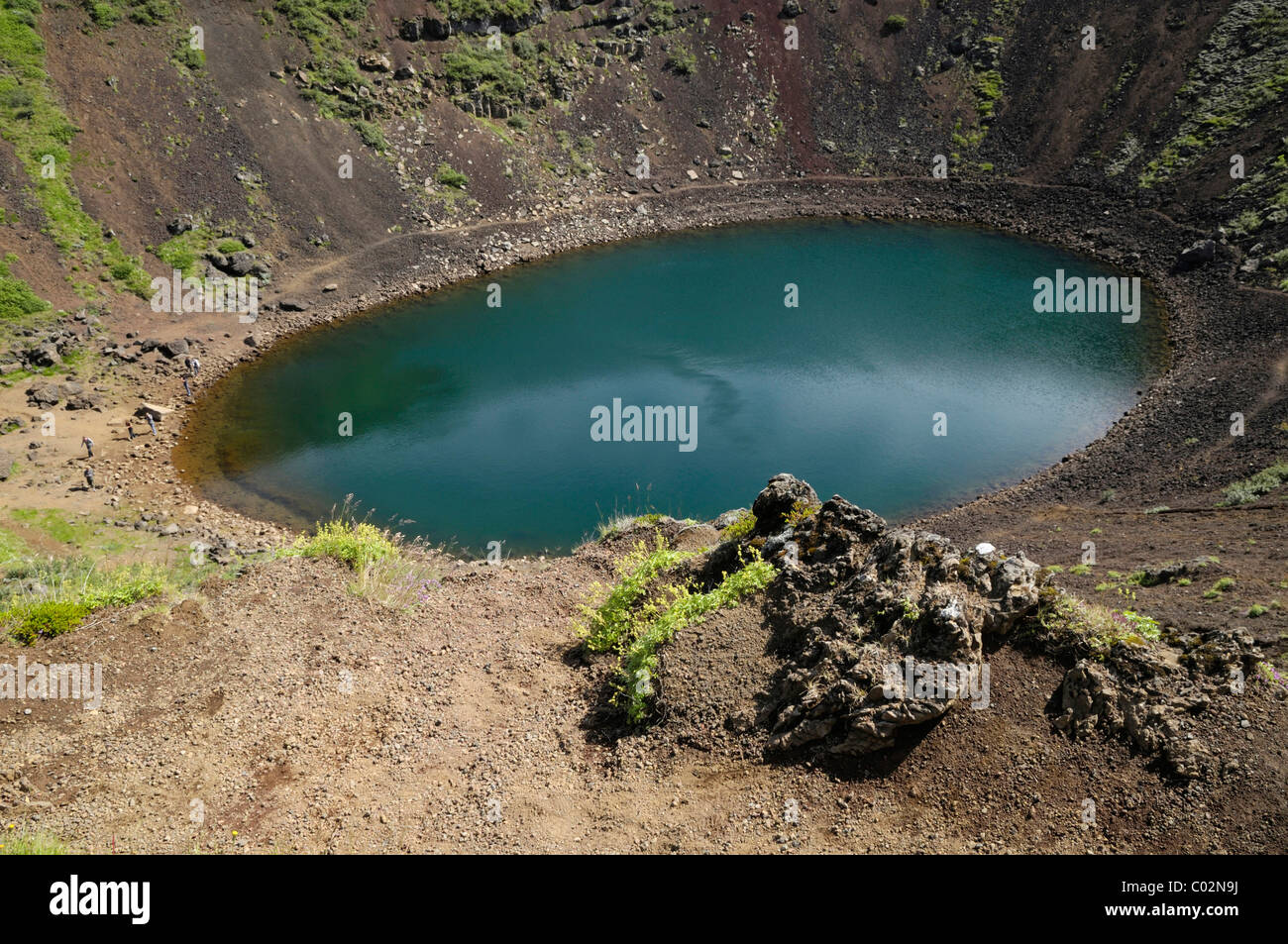 Keriò, Kerith or Kerid, volcanic crater lake, Iceland, Europe Stock ...