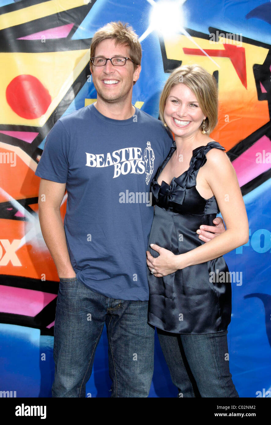 Spike Feresten & wife Teen Choice 2007 awards - arrivals at the Gibson ...