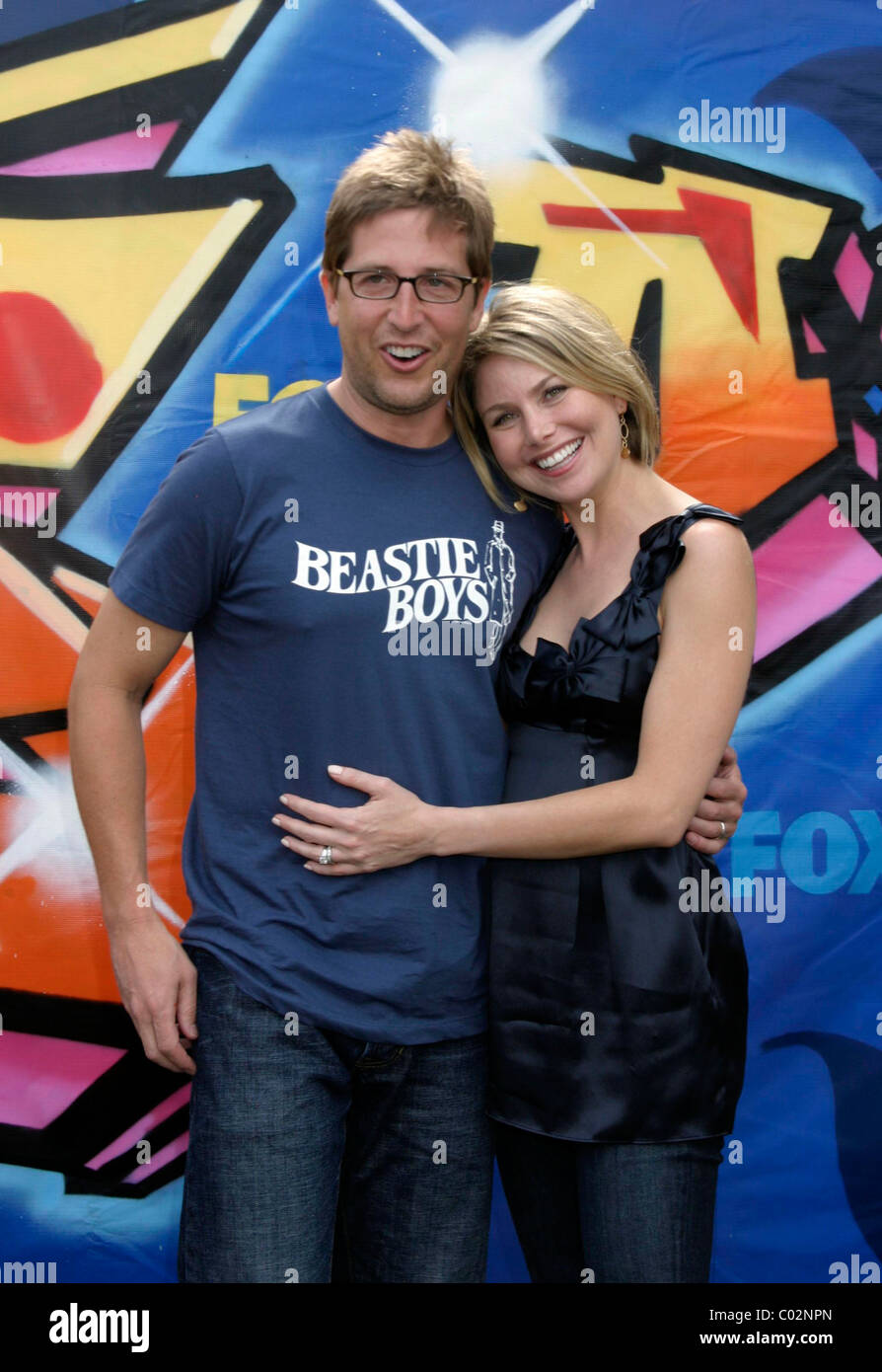 Spike Feresten & wife Teen Choice 2007 awards - arrivals at the Gibson ...