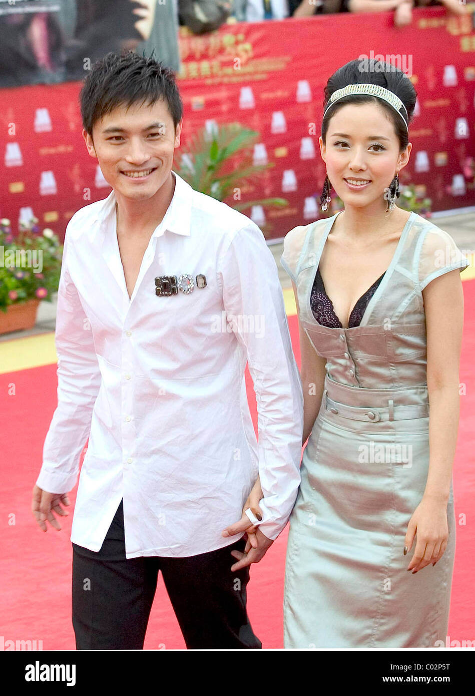 Yan Danchen (R) and guest The 12th Huabiao Film Awards - arrivals Beijing, China - 26.08.07 ...