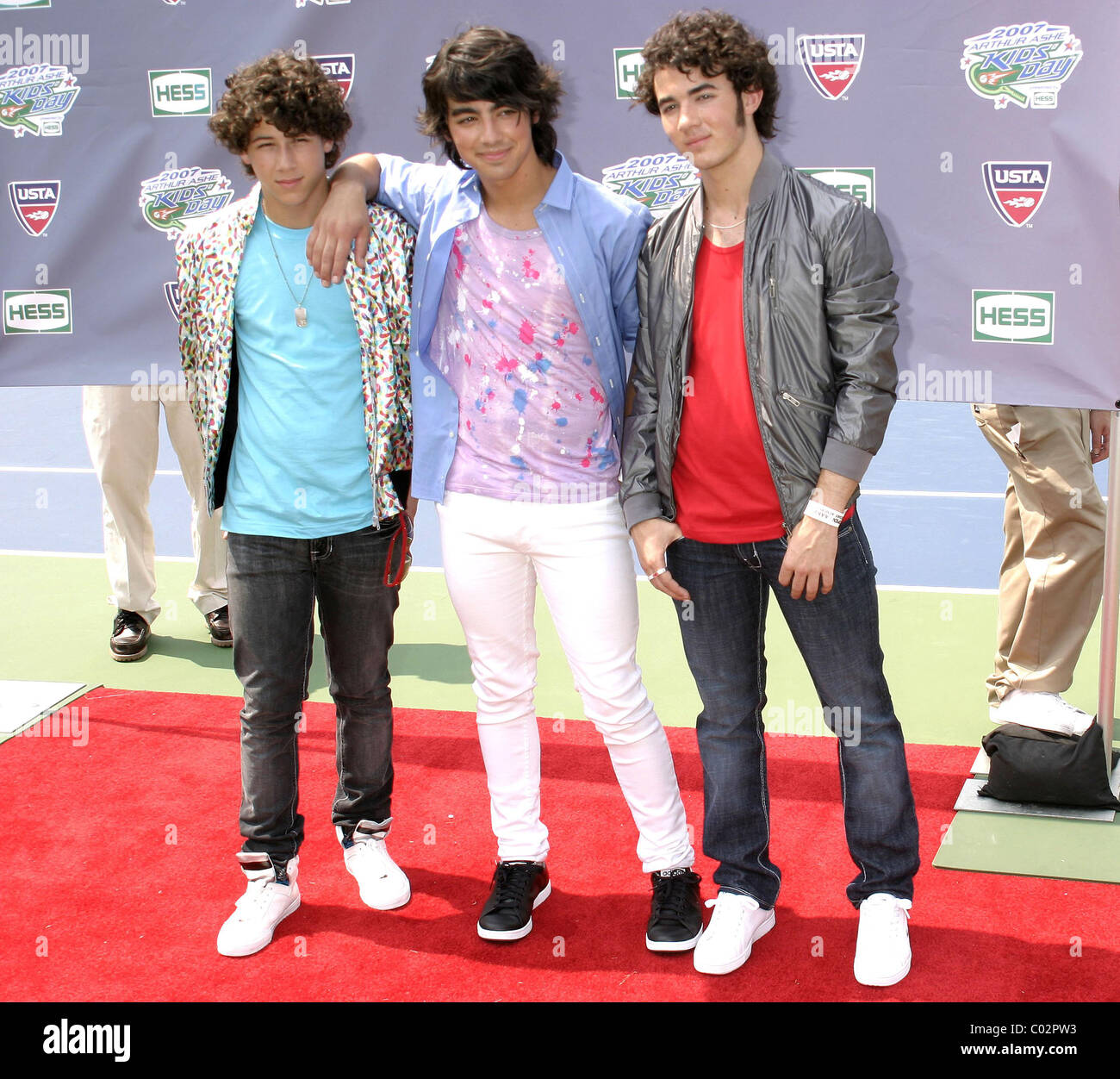 The Jonas Brothers 2007 Arthur Ashe Kids Day at the USTA Billie Jean ...
