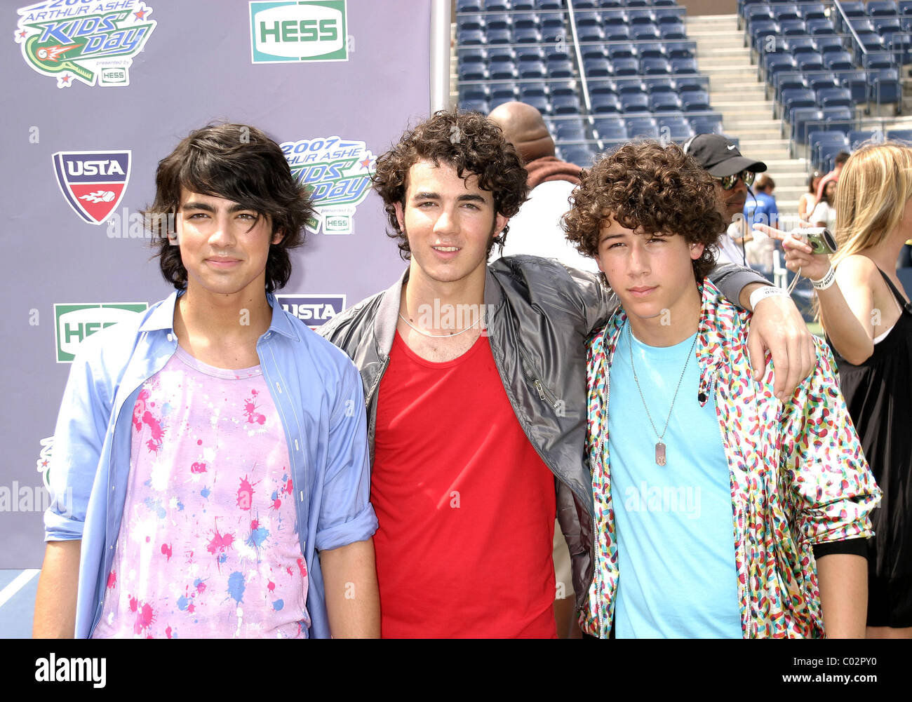 The Jonas Brothers 2007 Arthur Ashe Kids Day at the USTA Billie Jean ...