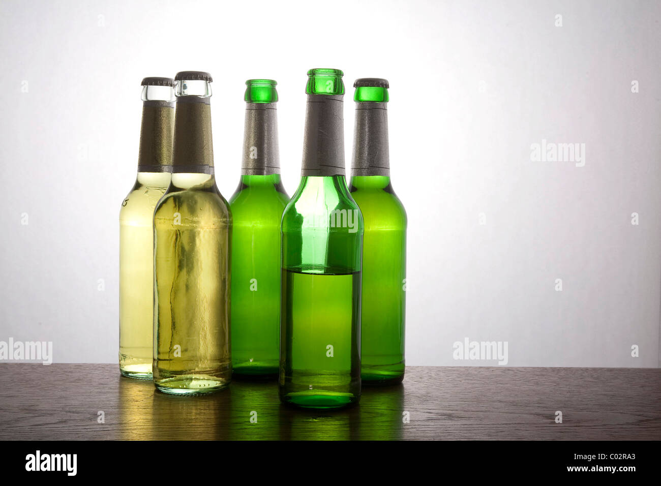 Glass bottles back lit hi-res stock photography and images - Alamy