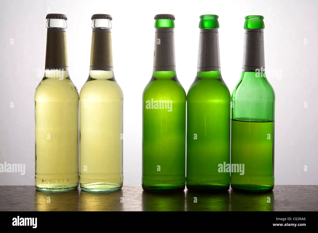 A number of beer bottles Stock Photo - Alamy