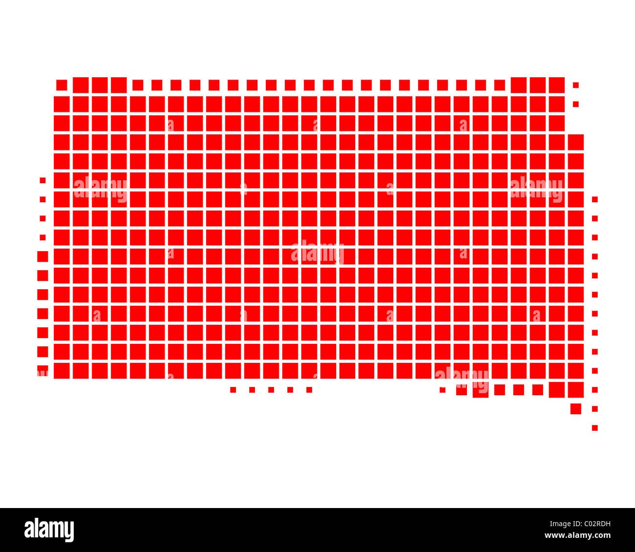 Red dot map south hi-res stock photography and images - Alamy