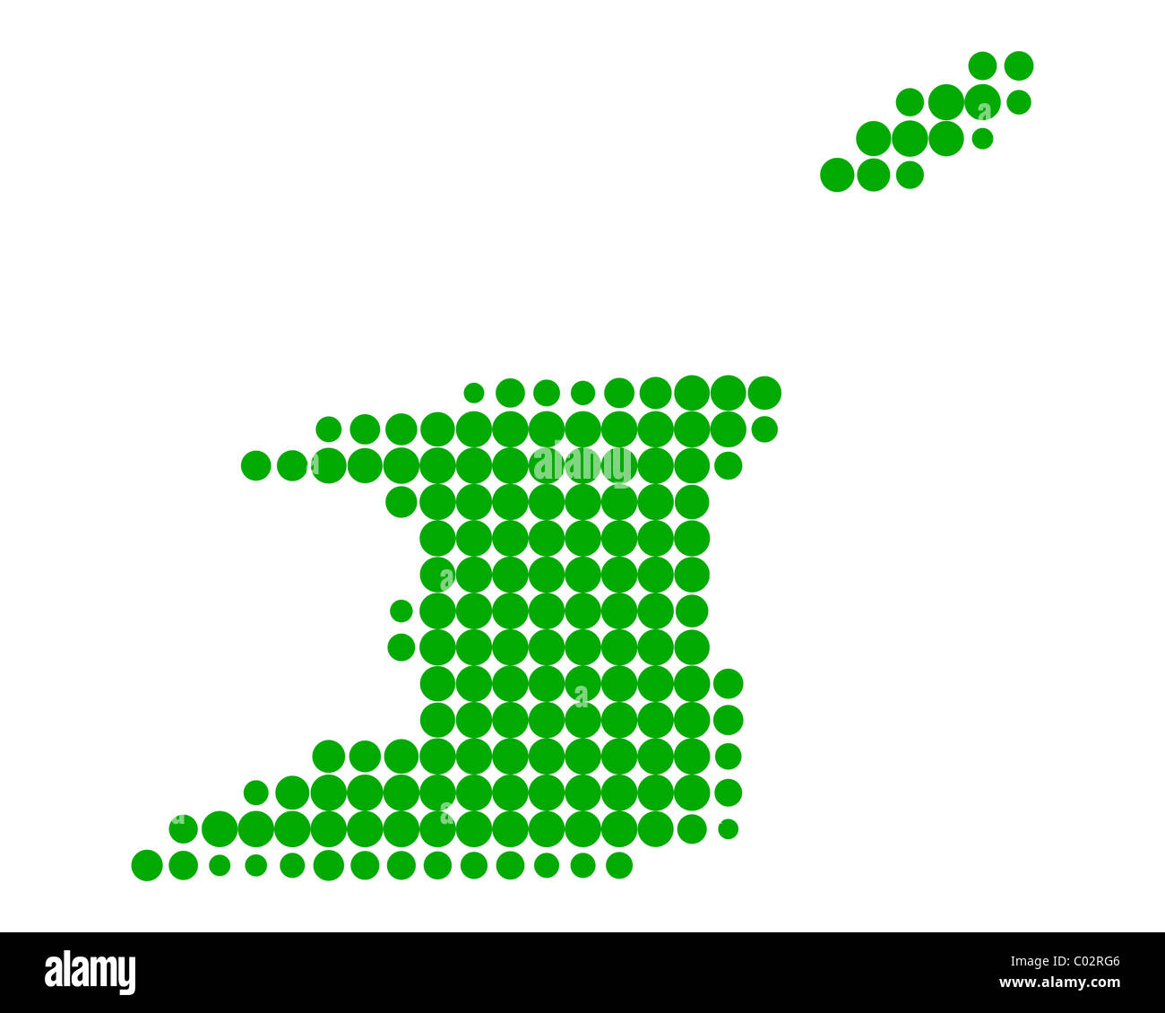 Map of Trinidad and Tobago Stock Photo - Alamy
