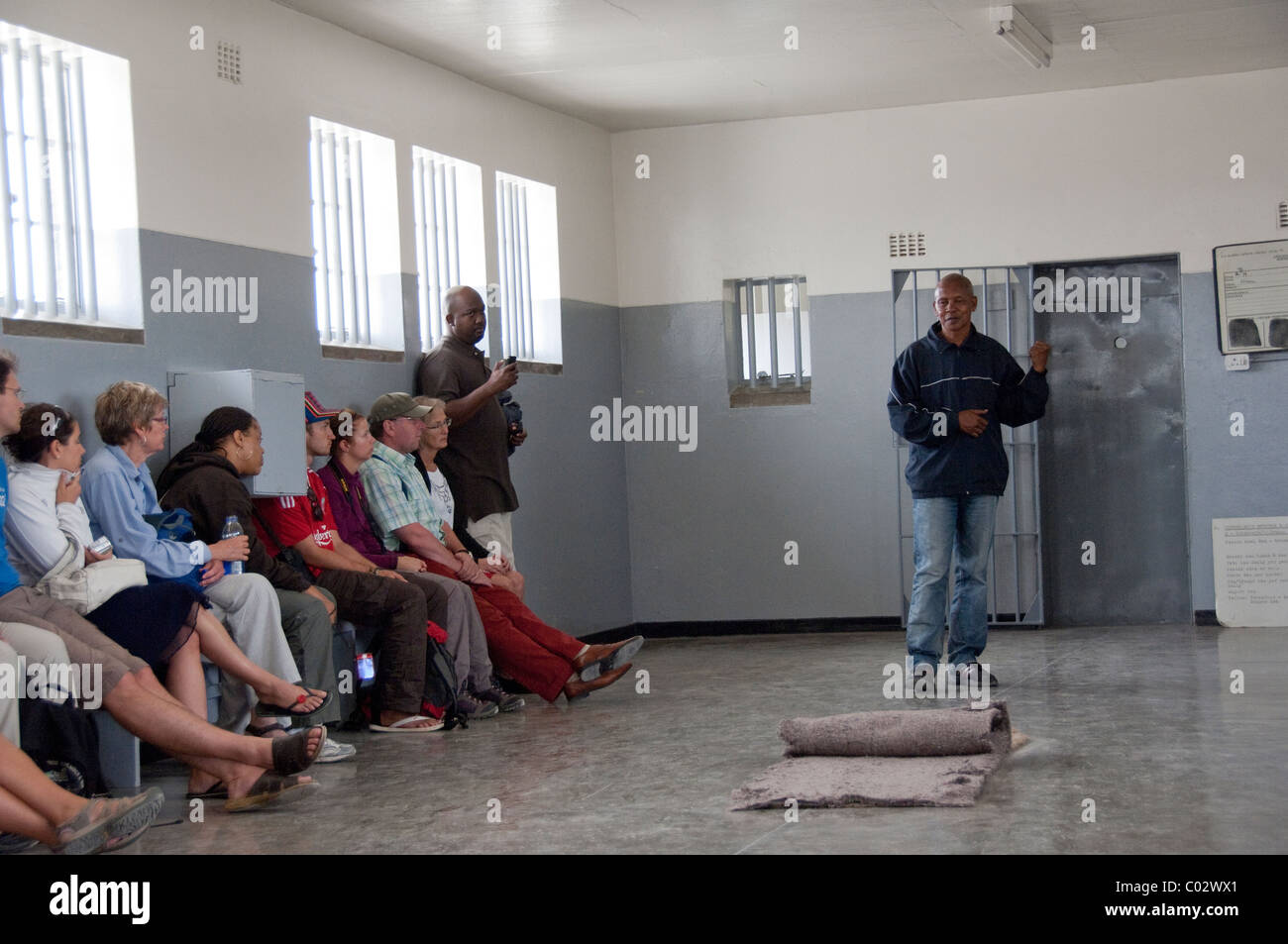 South Africa, Cape Town, Robben Island. Ex-prisoner, Jama, now Robben ...