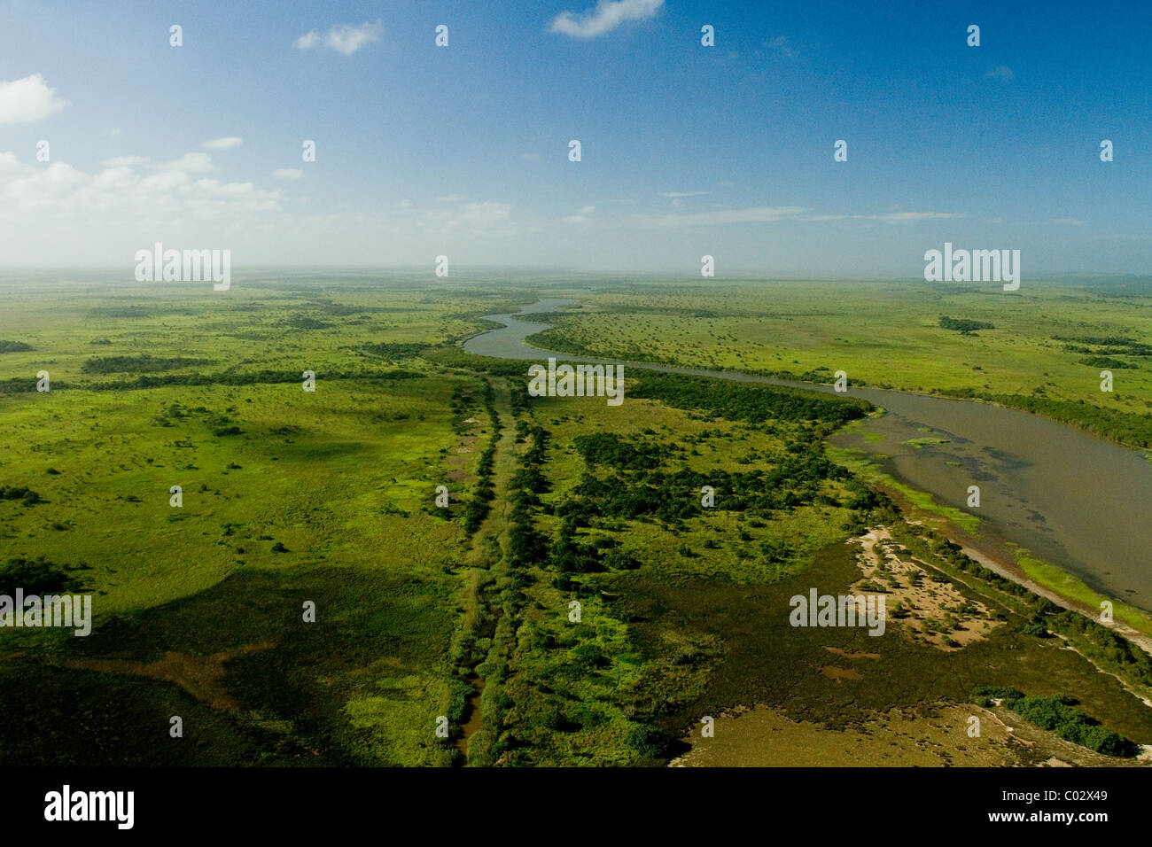 Aerial view isimangaliso wetland park hi-res stock photography and ...