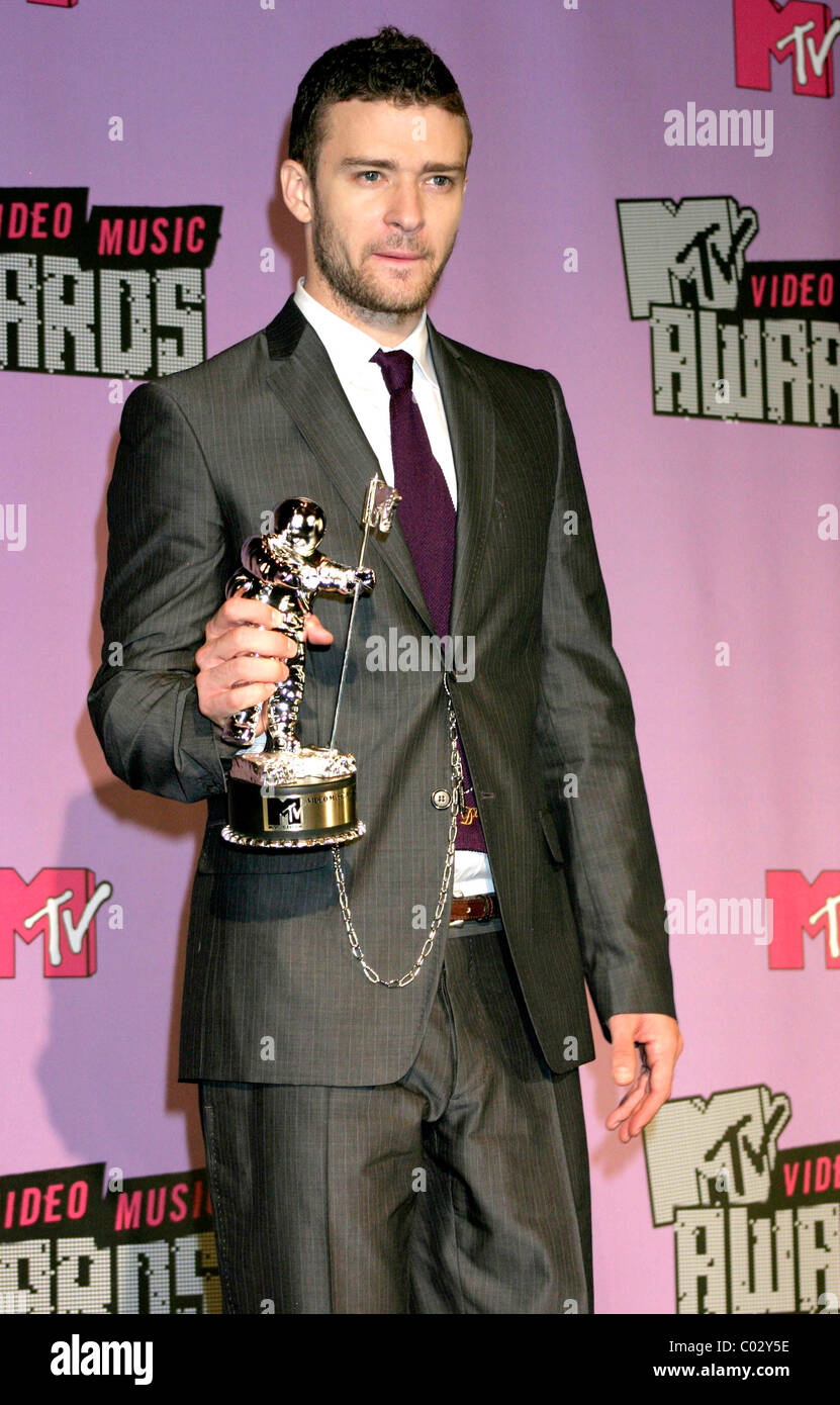 Justin Timberlake winner of four MTV VMA trophies including Male Artist ...