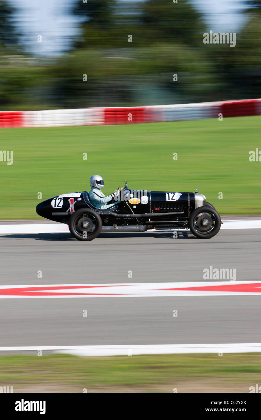 Race of pre-war racing cars at the Oldtimer Grand Prix 2010 on the ...
