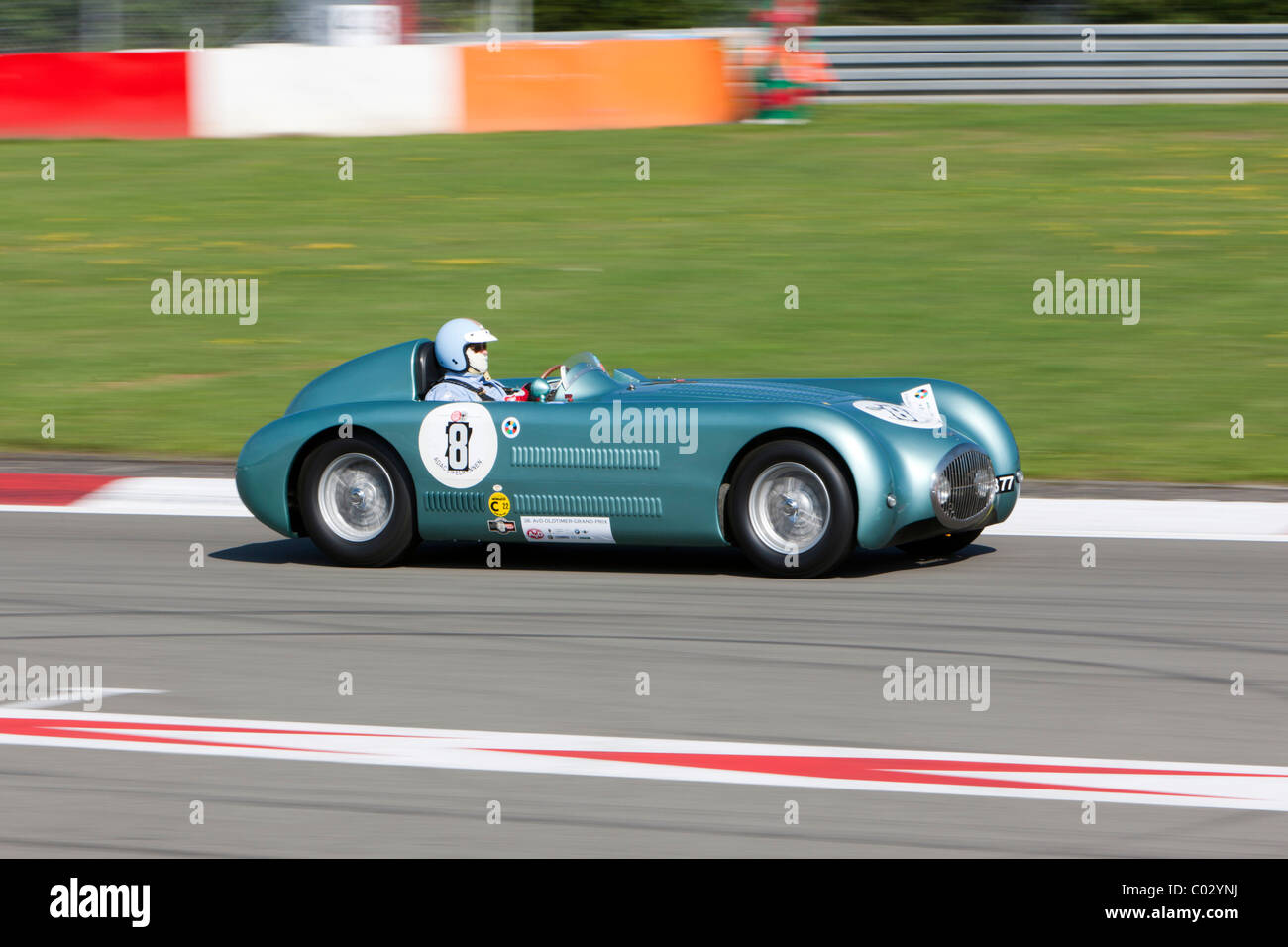 Race of post-war racing cars at the Oldtimer Grand Prix 2010 on the ...