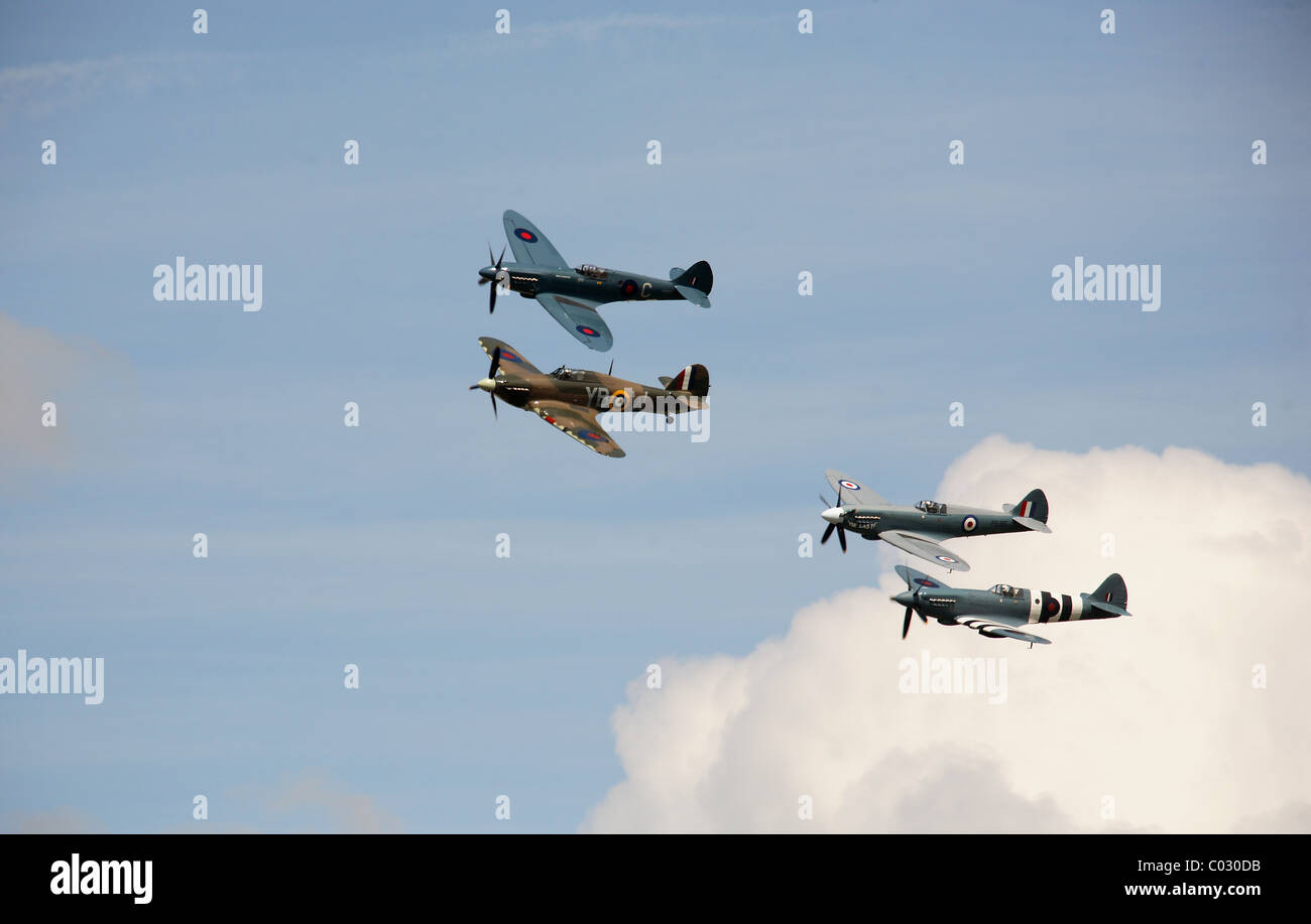 Two Spitfires In Formation High Resolution Stock Photography and Images - Alamy