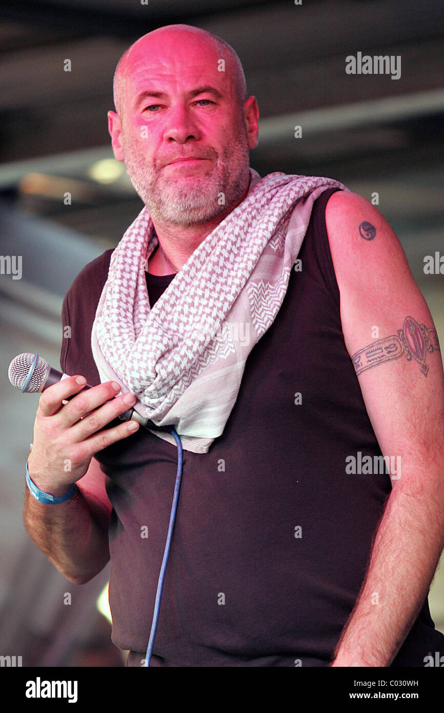 Derek Dick Fish performing live on stage at 'Hobble On The Cobbles ...