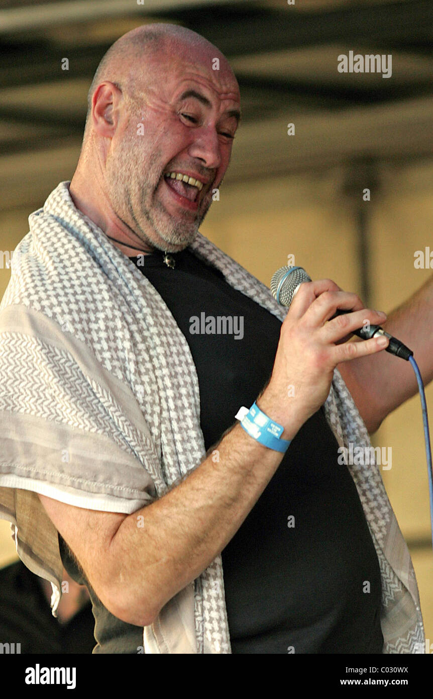 Derek Dick Fish performing live on stage at 'Hobble On The Cobbles ...