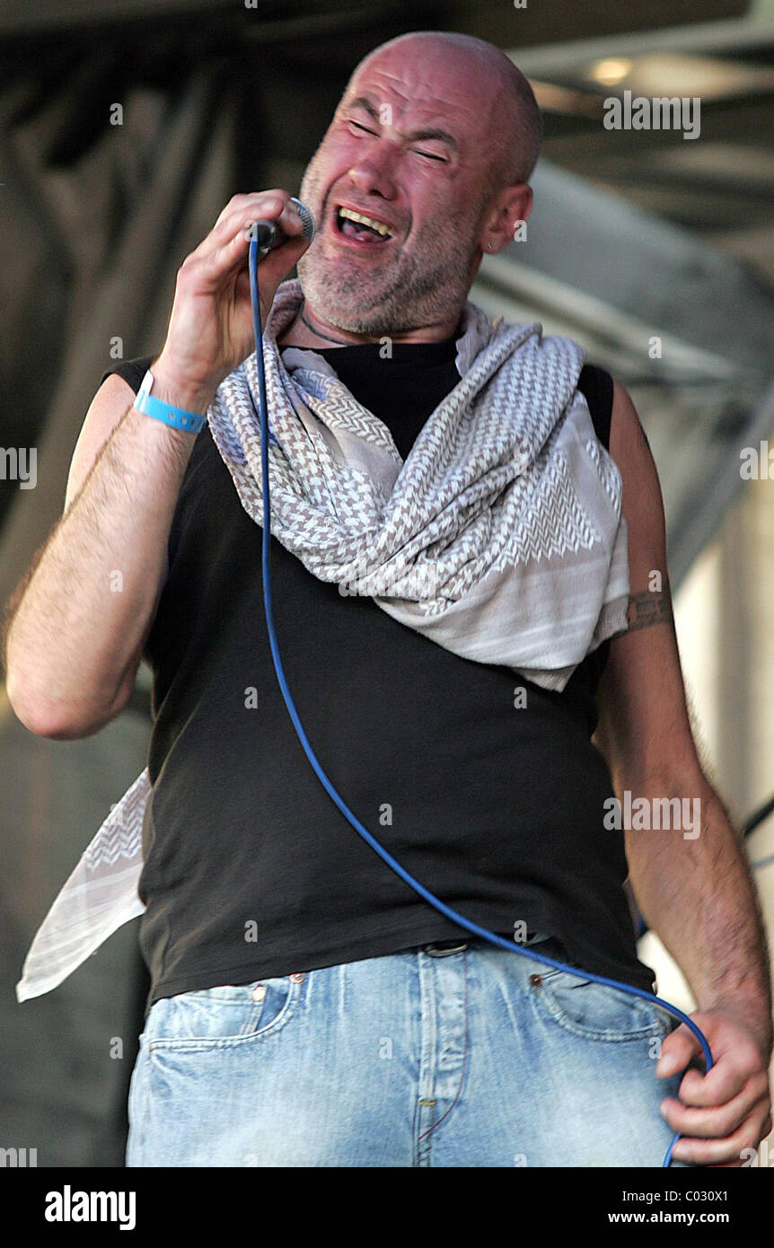 Derek Dick Fish performing live on stage at 'Hobble On The Cobbles ...