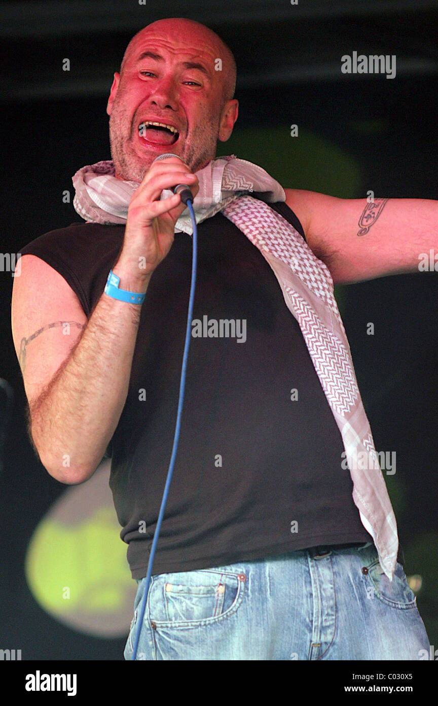 Derek Dick Fish performing live on stage at 'Hobble On The Cobbles ...