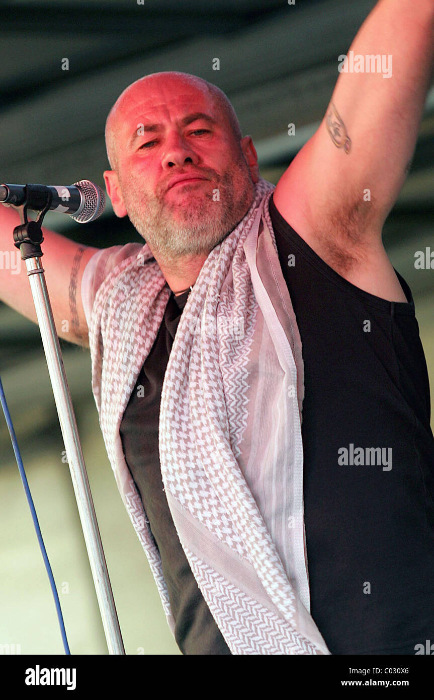 Derek Dick Fish performing live on stage at 'Hobble On The Cobbles ...