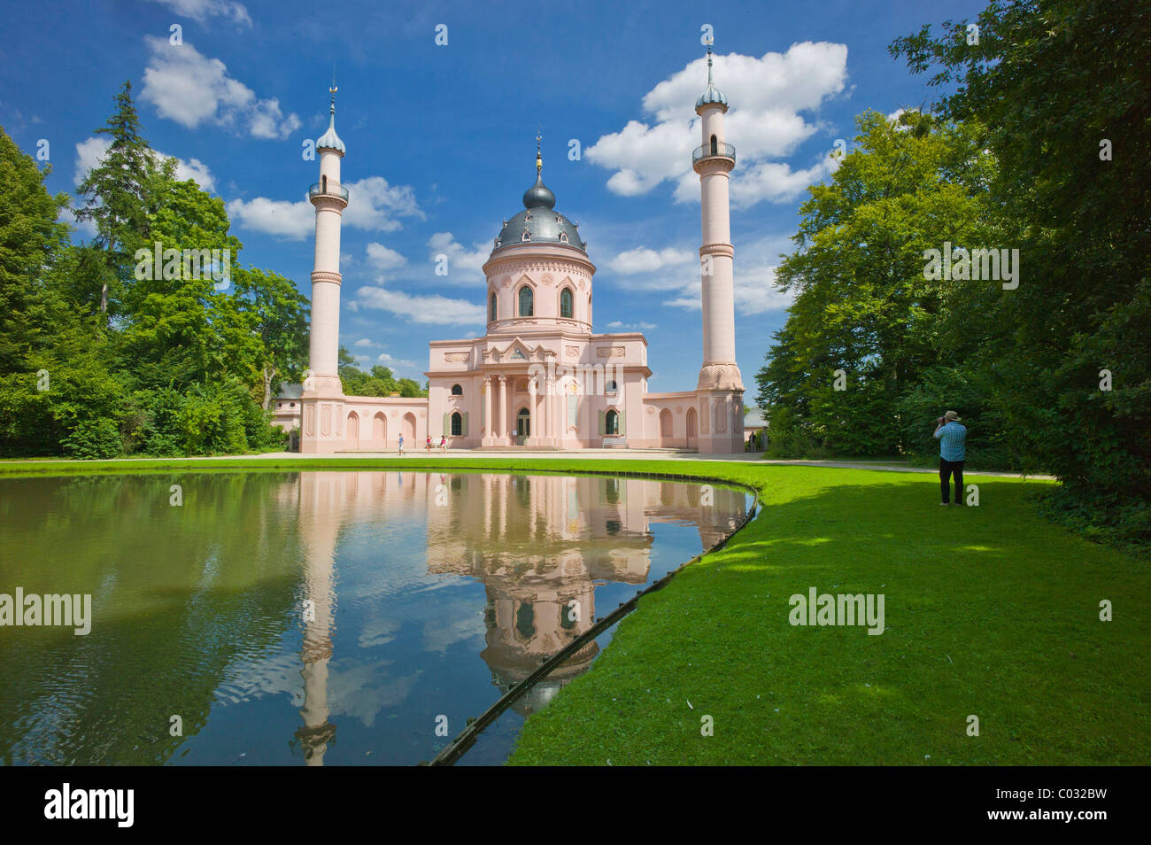 Mosque, Schloss Schwetzingen or Schwetzingen Castle palace gardens ...
