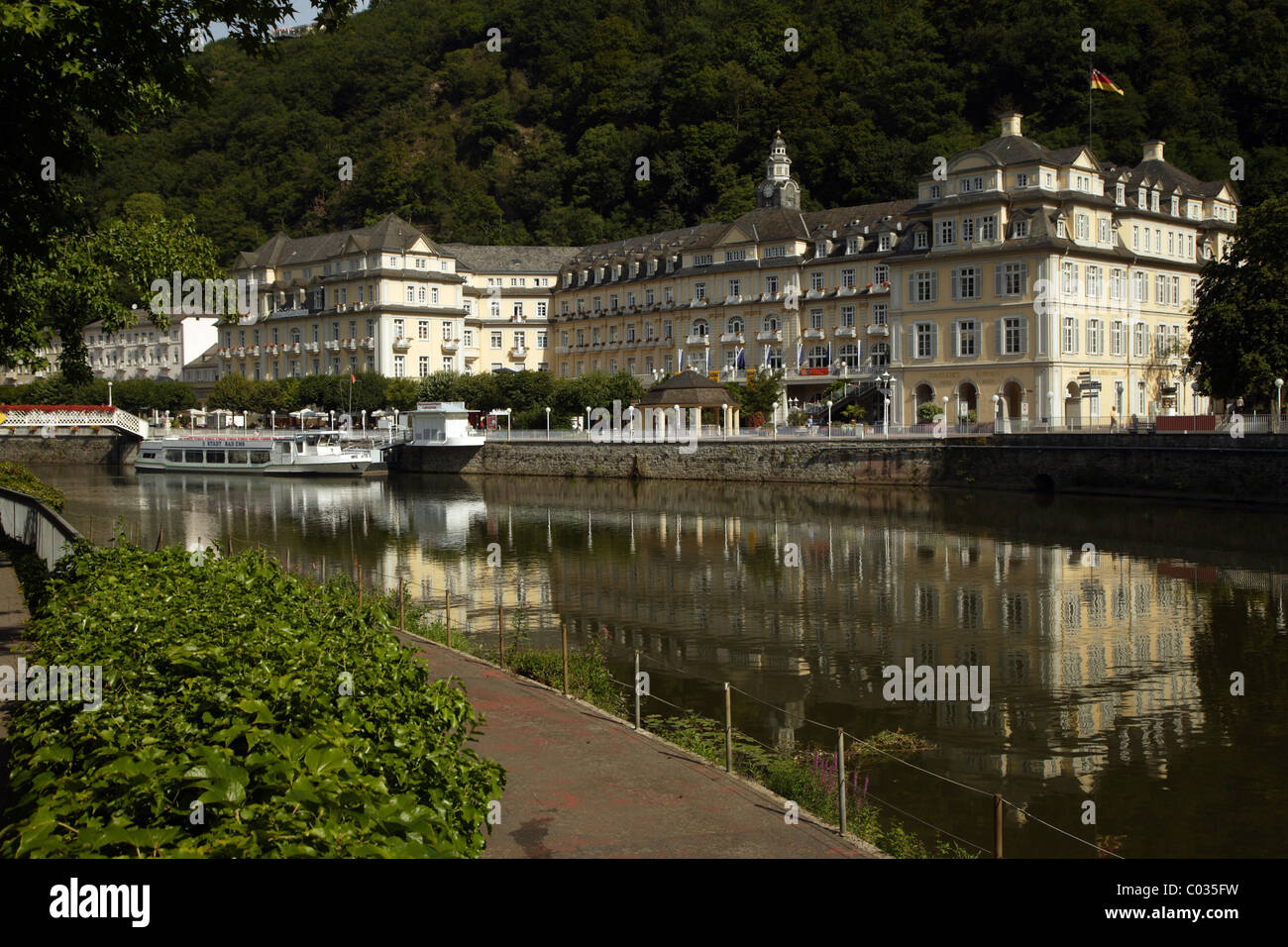 Kurhotel and the Staatliche Kurhaus, spa hotel, Bad Ems, Rhineland ...