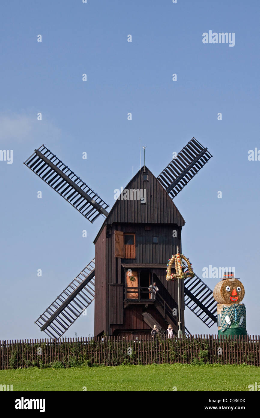 Windmill, harvest festival, mill in Marzahn, Berlin, Germany, Europe ...