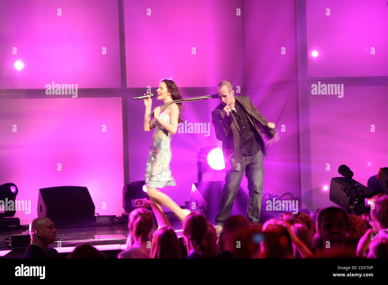 Ben and Kate Hall The Dome 43 show at Color Line Arena Hamburg, Germany ...