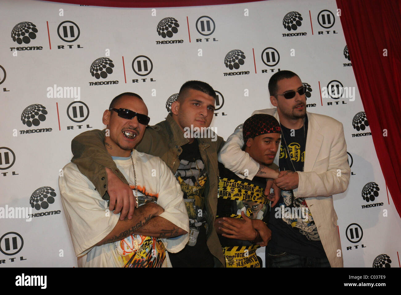 B-Tight, Tony D, Sido The Dome 43 red carpet arrivals at Color Line ...