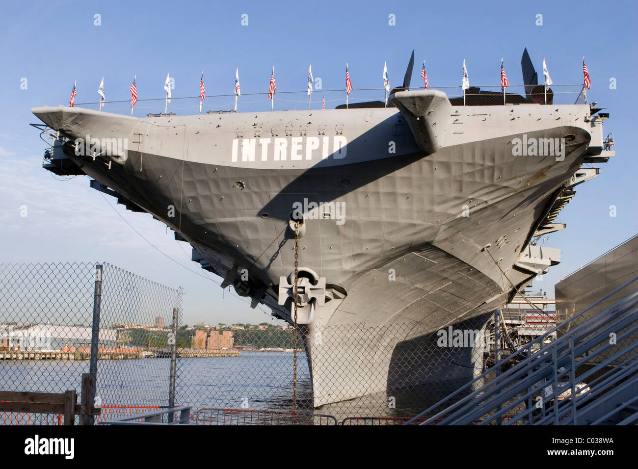 Intrepid aircraft carrier New York Stock Photo - Alamy