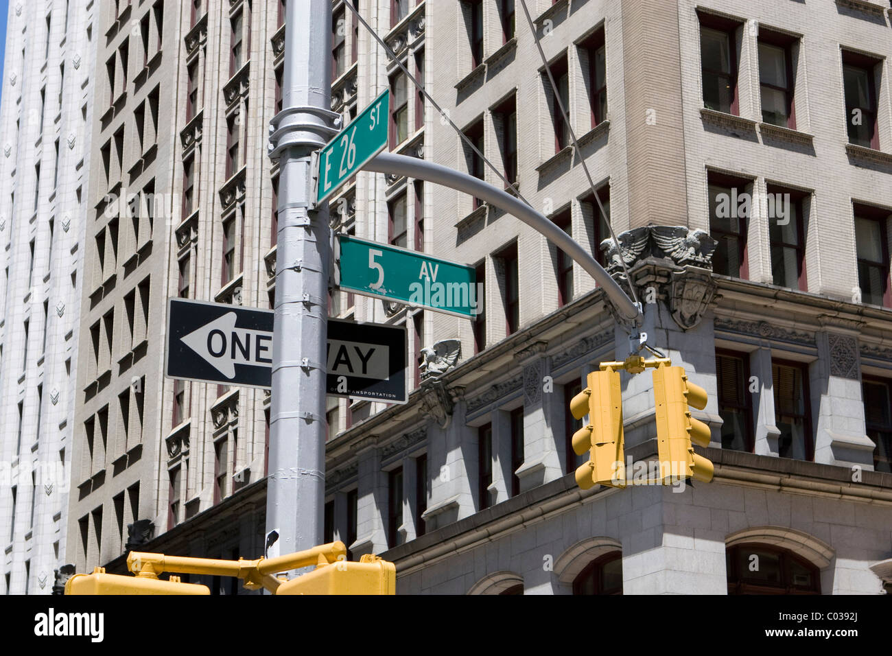 New York street signs Stock Photo - Alamy
