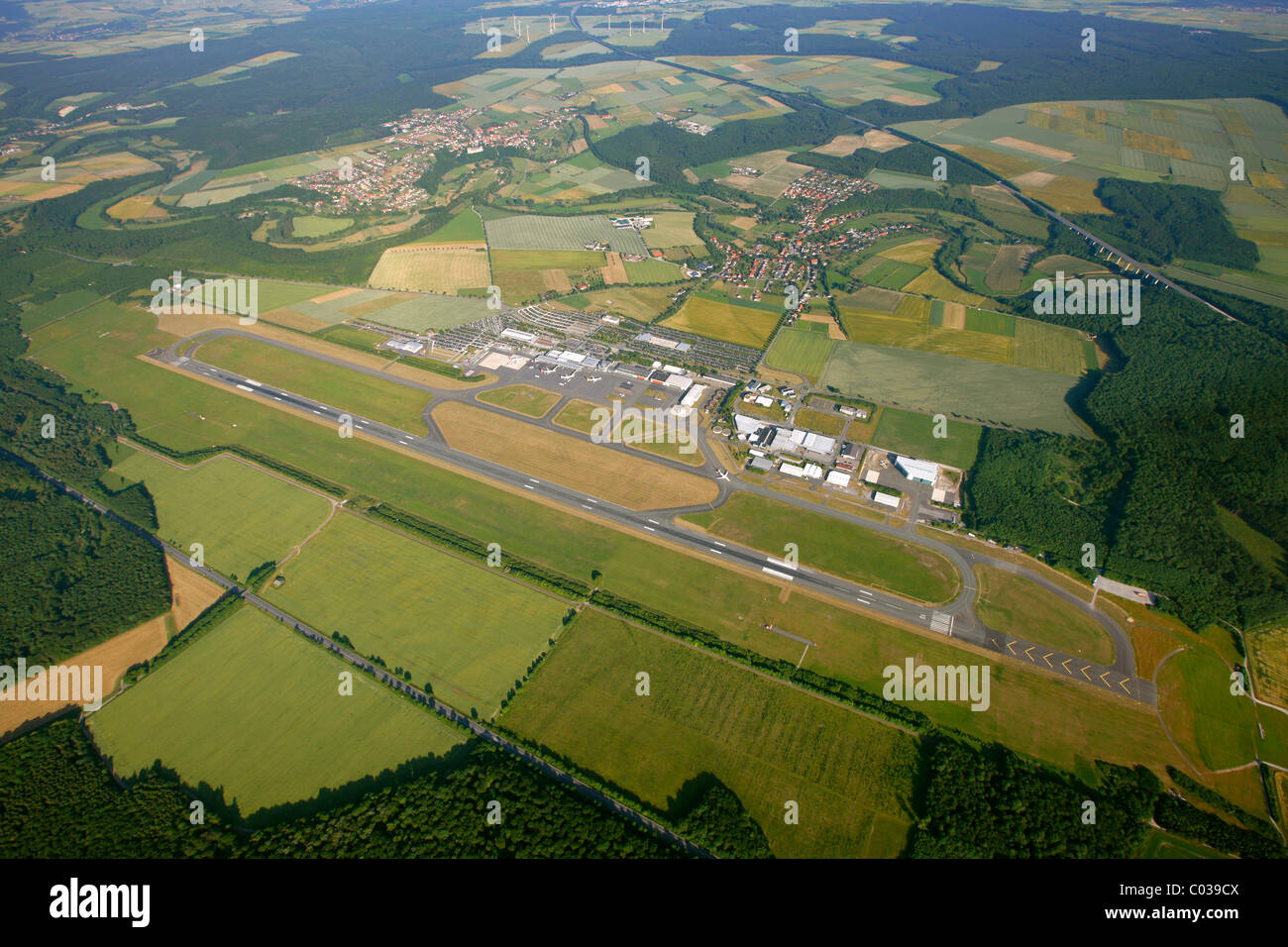 Aerial photo airport paderborn lippstadt hi-res stock photography and ...