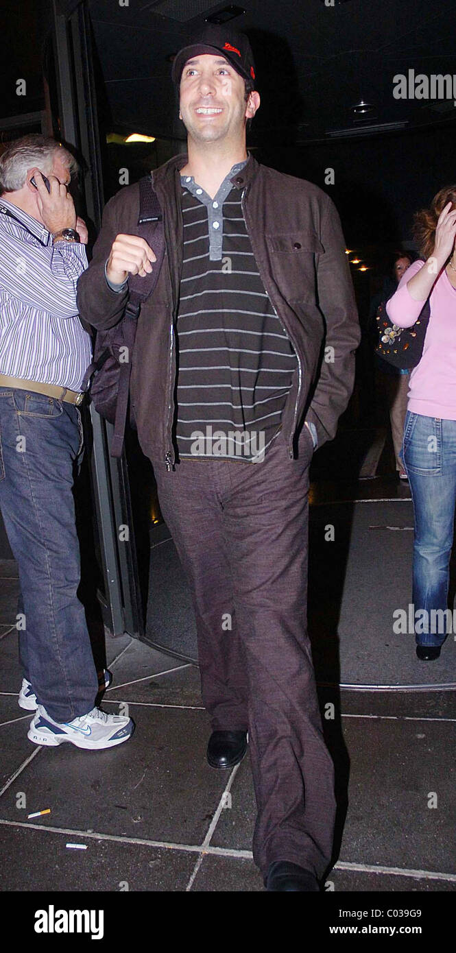 David Schwimmer arrives at RTE studios to pre-record his interview with ...