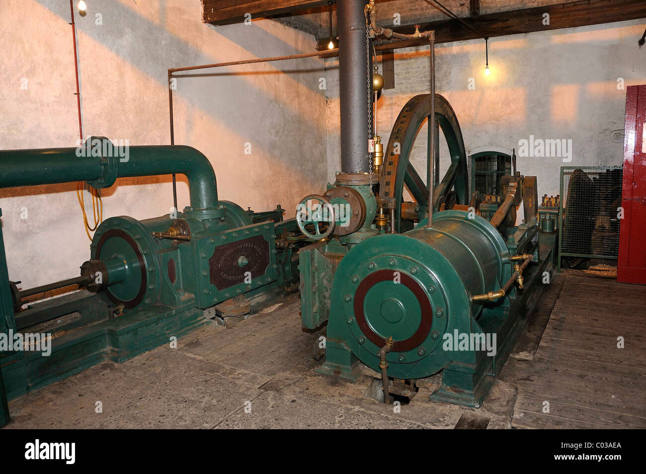 1880 steam engine from Glasgow, reserve drive, peat fired, Locke's ...