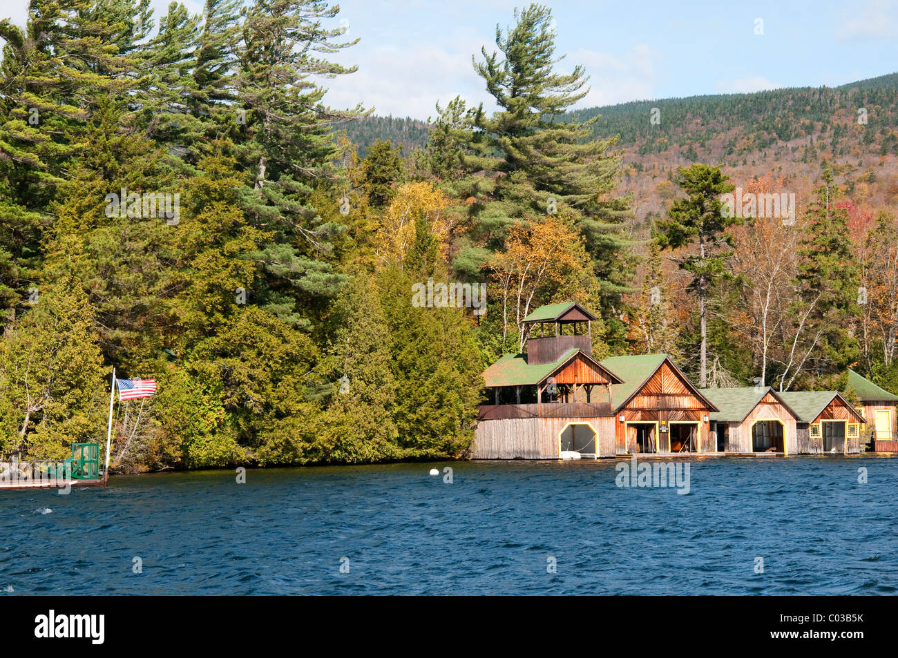 Lake Placid, a village in the Adirondack Mountains in Essex County, New ...